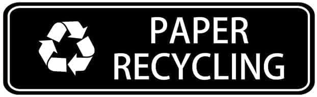 Acrylic Plastic Sign Paper Recycling Sign,Acrylic Plaque With Strong ...