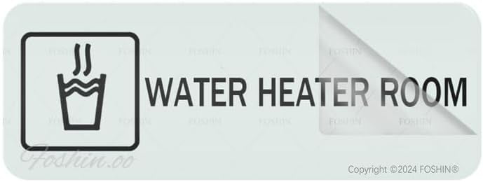 Acrylic Plastic Sign Water Heater Room Sign Rounded Corners Long ...