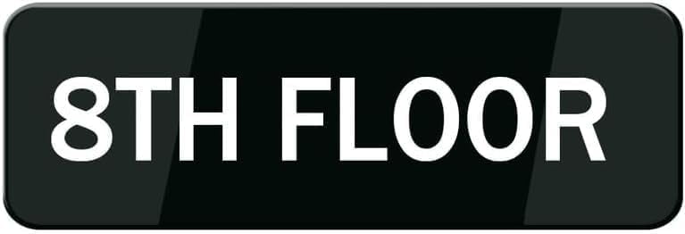 Acrylic Plastic Signs 3x10 Inch 9th Floor Sign Stickers Acrylic Plaque ...