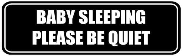 Acrylic Plastic Signs 3x10 Inch Baby Sleeping Please Be Quiet Acrylic ...