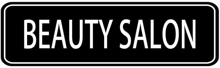Acrylic Plastic Signs 3x10 Inch Beauty Salon Sign For Door Wall Acrylic ...