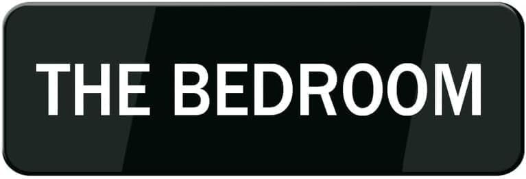 Acrylic Plastic Signs 3x10 Inch The Bedroom Sign Stickers Acrylic ...
