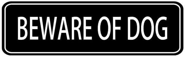 Acrylic Plastic Signs 3x10 Inch Beware Of Dog Acrylic Sign For Office ...
