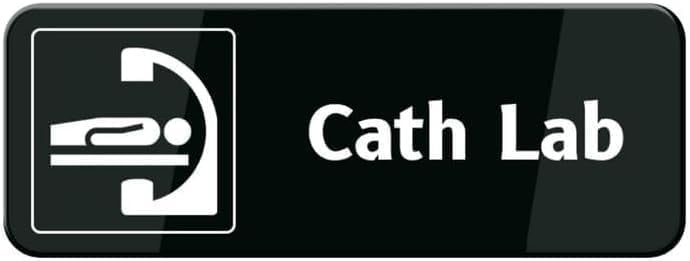 Acrylic Plastic Signs 3x10 Inch Cath Lab Door Sign Highly Visible ...