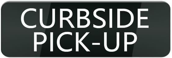 Acrylic Plastic Signs 3x10 Inch Curbside Pick Up Sign For Front Door ...