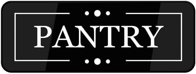 Acrylic Plastic Signs 3x10 Inch Door Labels Pantry Self Adhesives Sign ...