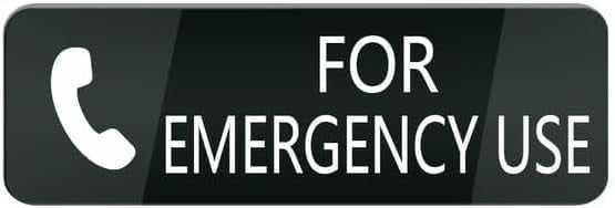 Acrylic Plastic Signs 3x10 Inch For Emergency Use Sign For House Office ...