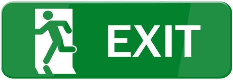 Acrylic Plastic Signs 3x10 Inch Exit Sign For House With Strong ...