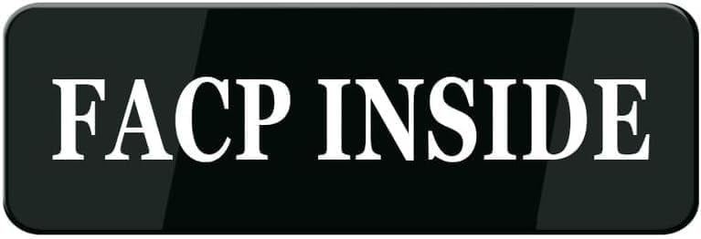 Acrylic Plastic Signs 3x10 Inch Facp Inside Sign For Door Acrylic ...