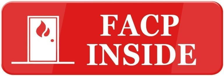 Acrylic Plastic Signs 3x10 Inch Facp Inside Sign For House With Strong ...