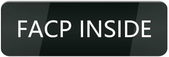 Acrylic Plastic Signs 3x10 Inch Facp Inside Small Rectangular Sign For ...