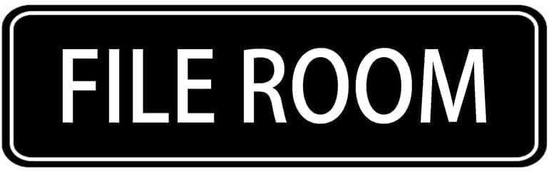 Acrylic Plastic Signs 3x10 Inch File Room Signs And Bright Acrylic ...