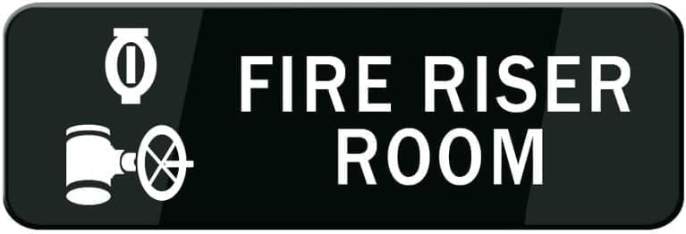 Acrylic Plastic Signs 3x10 Inch Fire Riser Room Sign For Door Acrylic ...