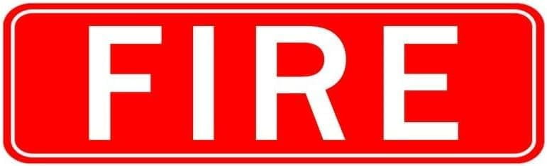 Acrylic Plastic Signs 3x10 Inch Fire Small Sign 35 Sign For Unisex Door ...