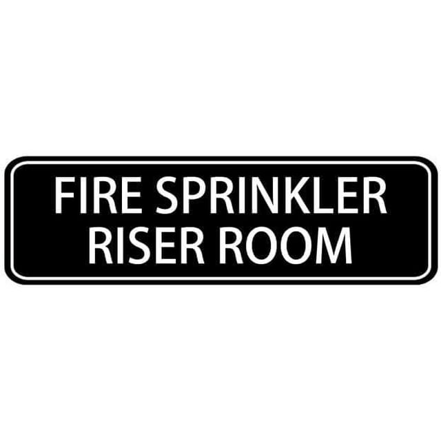 Acrylic Plastic Signs 3x10 Inch Fire Sprinkler Riser Room Acrylic Sign ...