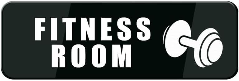 Acrylic Plastic Signs 3x10 Inch Fitness Room Sign For Door Acrylic ...