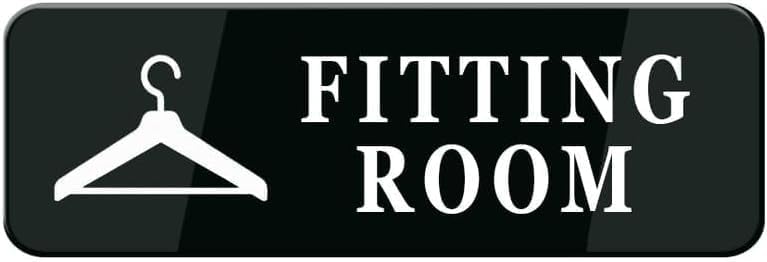 Acrylic Plastic Signs 3x10 Inch Fitting Room Sign For Door Acrylic ...