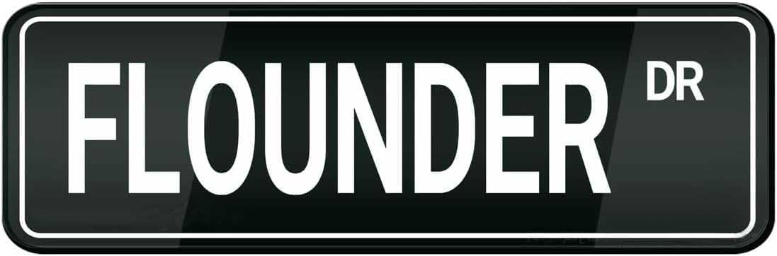 Acrylic Plastic Signs 3x10 Inch Flounder Fish Dr Acrylic Plastic Signs ...