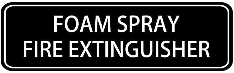 Acrylic Plastic Signs 3x10 Inch Foam Spray Fire Extinguisher Sign ...