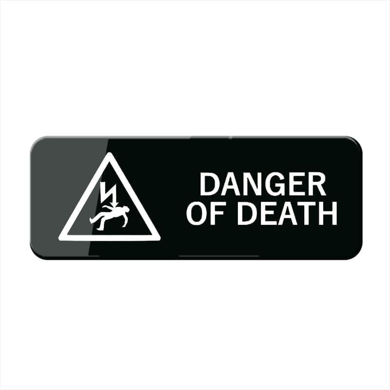 Acrylic Plastic Signs 3x10 Inch For Walldanger Of Death Health And ...