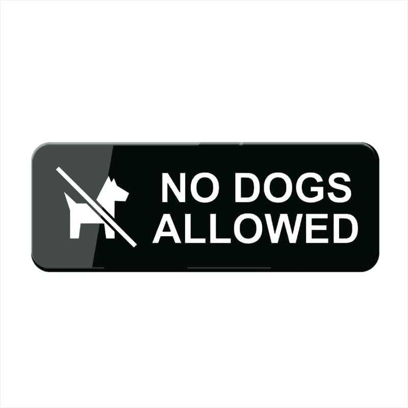 Acrylic Plastic Signs 3x10 Inch For Wallno Dogs Allowed Sign For Office ...