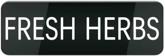 Acrylic Plastic Signs 3x10 Inch Fresh Herbs Sign For Front Door Signs ...