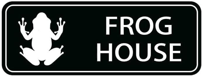 Acrylic Plastic Signs 3x10 Inch Frog House Sign Material Restaurants ...