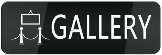 Acrylic Plastic Signs 3x10 Inch Gallery Sign For Door Or Wall Acrylic ...