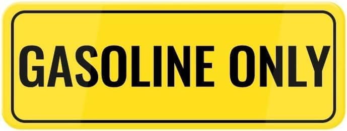 Acrylic Plastic Signs 3x10 Inch Gasoline Only Acrylic Sign Warning Sign ...