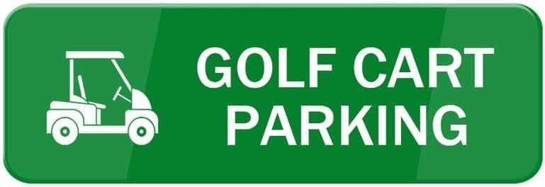 Acrylic Plastic Signs 3x10 Inch Golf Cart Parking Sign For House Home ...