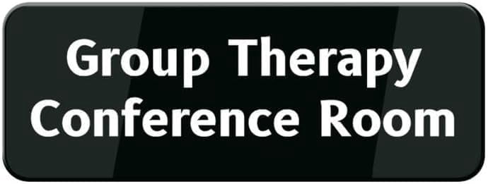Acrylic Plastic Signs 3x10 Inch Group Therapy Conference Room Sign For ...