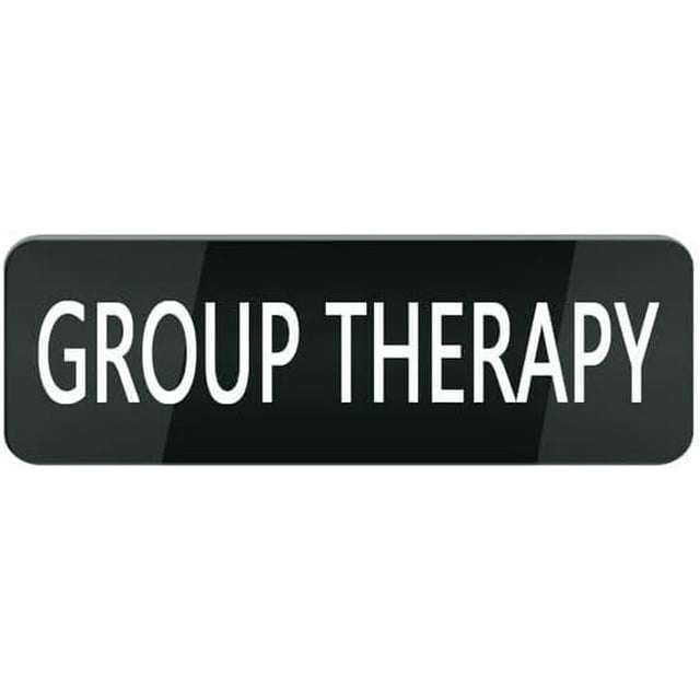 Acrylic Plastic Signs 3x10 Inch Group Therapy Sign For House Office ...