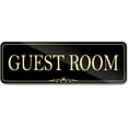 Acrylic Plastic Signs 3x10 Inch Guest Room Acrylic Sign Self Stick Door ...
