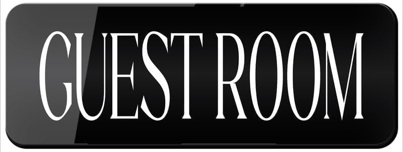 Acrylic Plastic Signs 3x10 Inch Guest Room Signs And Bright Acrylic ...