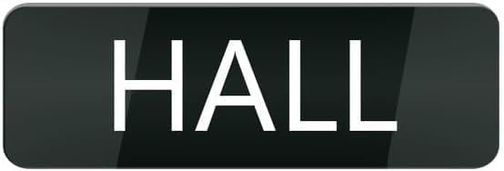 Acrylic Plastic Signs 3x10 Inch Hall Small Rectangular Sign For House ...