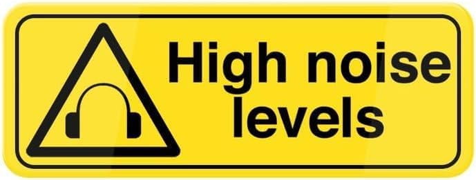 Acrylic Plastic Signs 3x10 Inch High Noise Levels Sign Stickers Acrylic ...