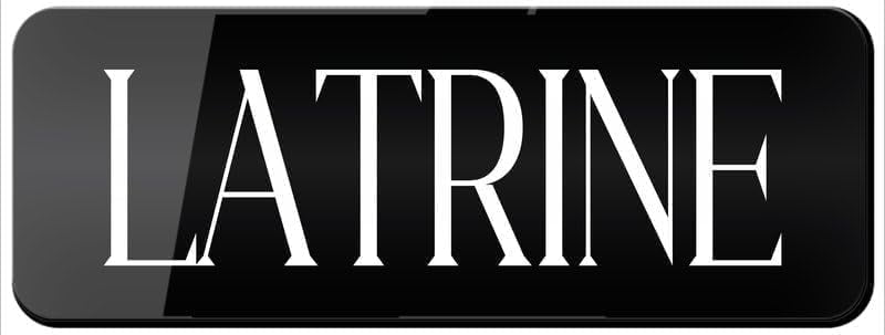 Acrylic Plastic Signs 3x10 Inch Latrine Acrylic Sign Door Sticker Wall ...