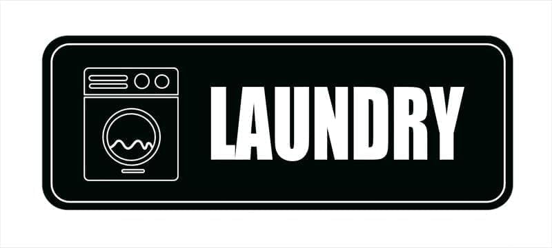 Acrylic Plastic Signs 3x10 Inch Laundry Room Door Sign Door Wall Window ...