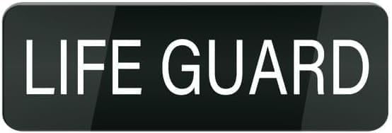 Acrylic Plastic Signs 3x10 Inch Life Guard Fade Resisting Signs For ...