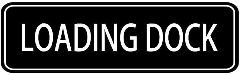 Acrylic Plastic Signs 3x10 Inch Loading Dock Sign For Door Wall For ...