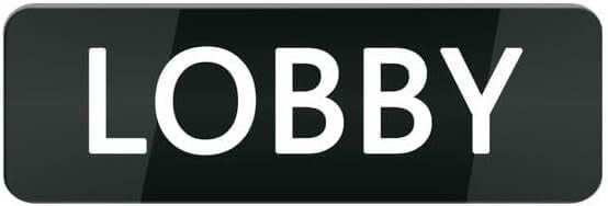 Acrylic Plastic Signs 3x10 Inch Lobby Sign For Front Door Signs For ...