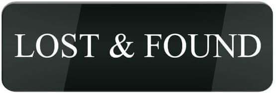 Acrylic Plastic Signs 3x10 Inch Lost Found Sign For House Office Home ...