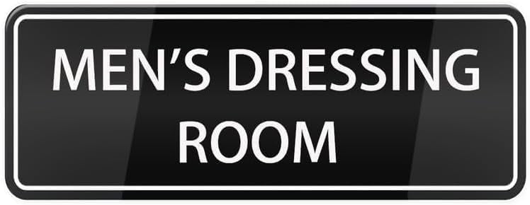 Acrylic Plastic Signs 3x10 Inch Men'S Dressing Room Sign Main Official ...