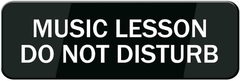 Acrylic Plastic Signs 3x10 Inch Music Lesson Do Not Disturb Sign For ...