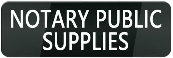 Acrylic Plastic Signs 3x10 Inch Notary Public Supplies Small ...
