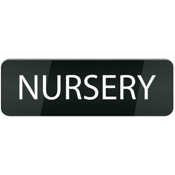 Acrylic Plastic Signs 3x10 Inch Nursery Stylish & Prominent Design ...