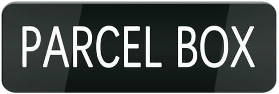 Acrylic Plastic Signs 3x10 Inch Parcel Box Fade Resisting Signs For ...