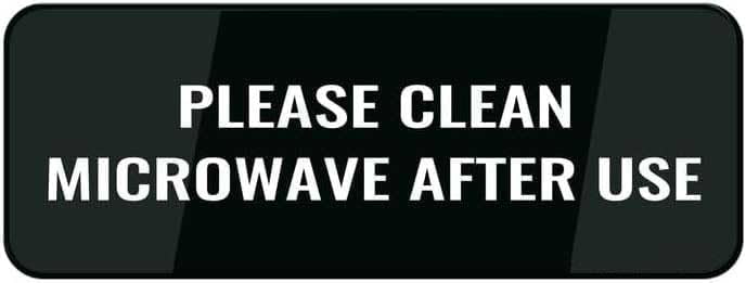 Acrylic Plastic Signs 3x10 Inch Please Clean Microwave After Use Sign ...