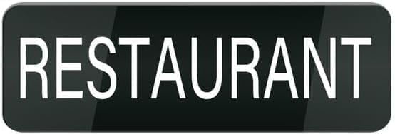 Acrylic Plastic Signs 3x10 Inch Restaurant Sign For Front Door Signs ...