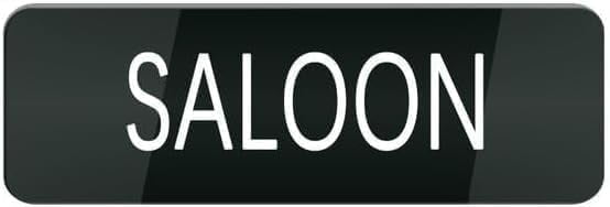 Acrylic Plastic Signs 3x10 Inch Saloon Sign For House Office Home ...